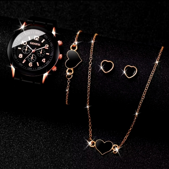 Geneva | Jewelry | New Geneva 4 Pc Watchjewelry Set | Poshmark